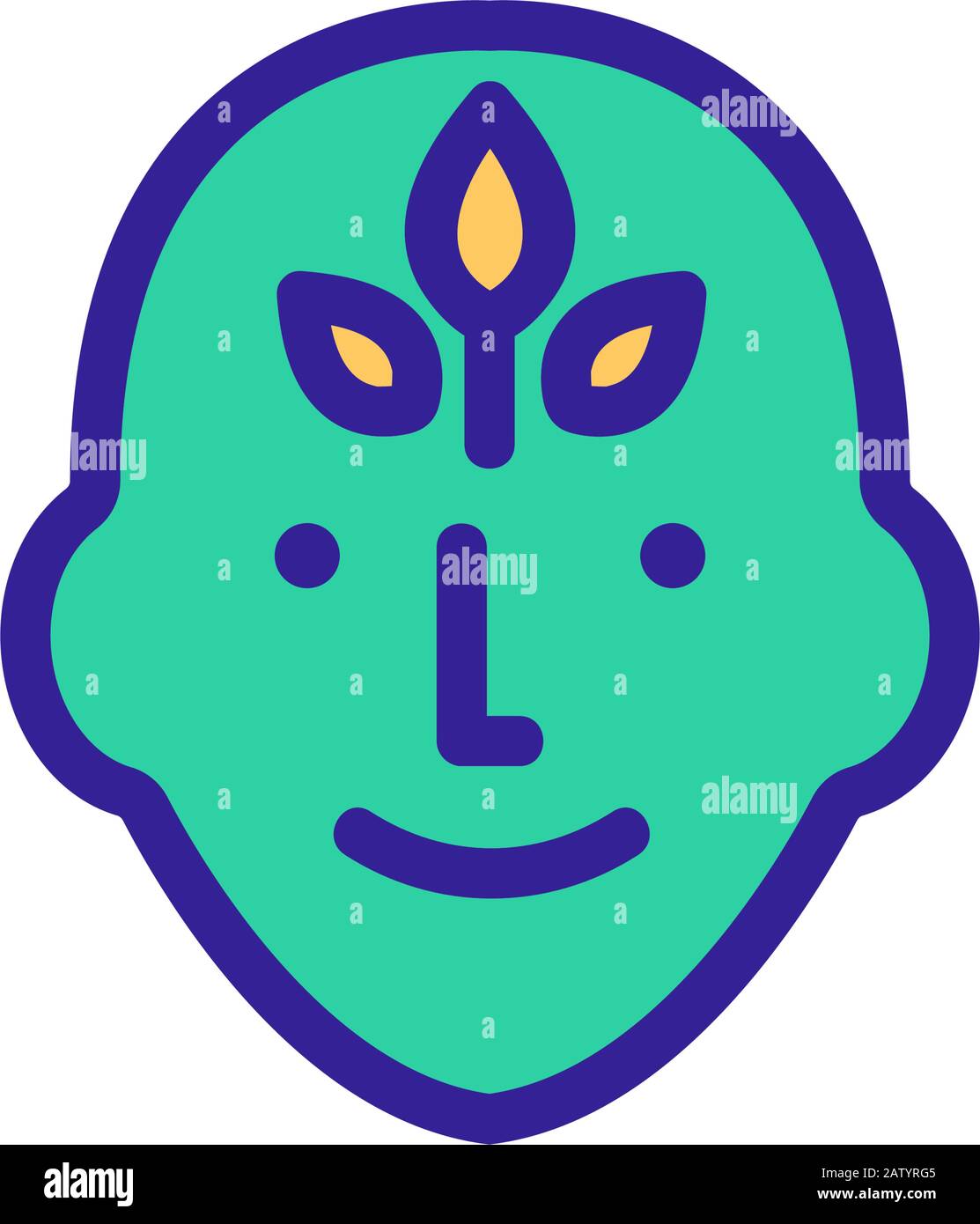 consciousness icon vector. Isolated contour symbol illustration Stock ...