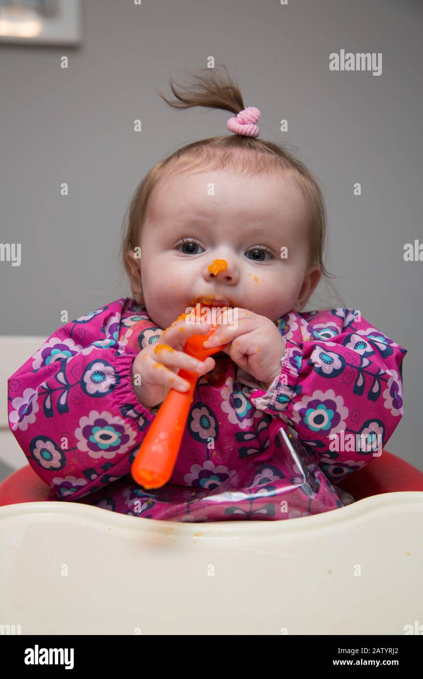 Baby being weaned hi-res stock photography and images - Alamy
