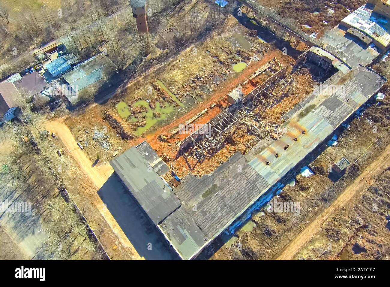 Earthquake damage city aerial hi-res stock photography and images - Alamy