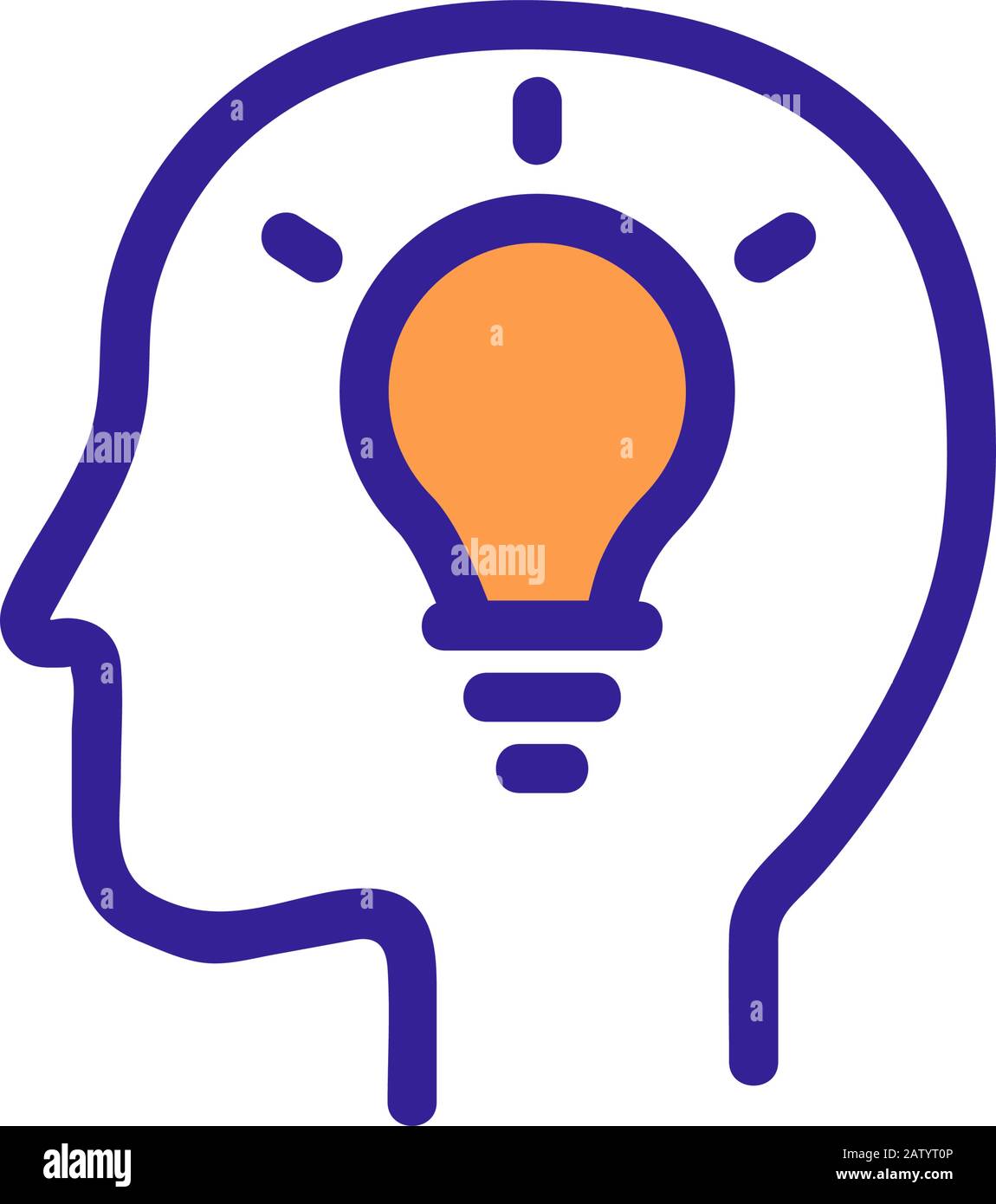 consciousness icon vector. Isolated contour symbol illustration Stock ...