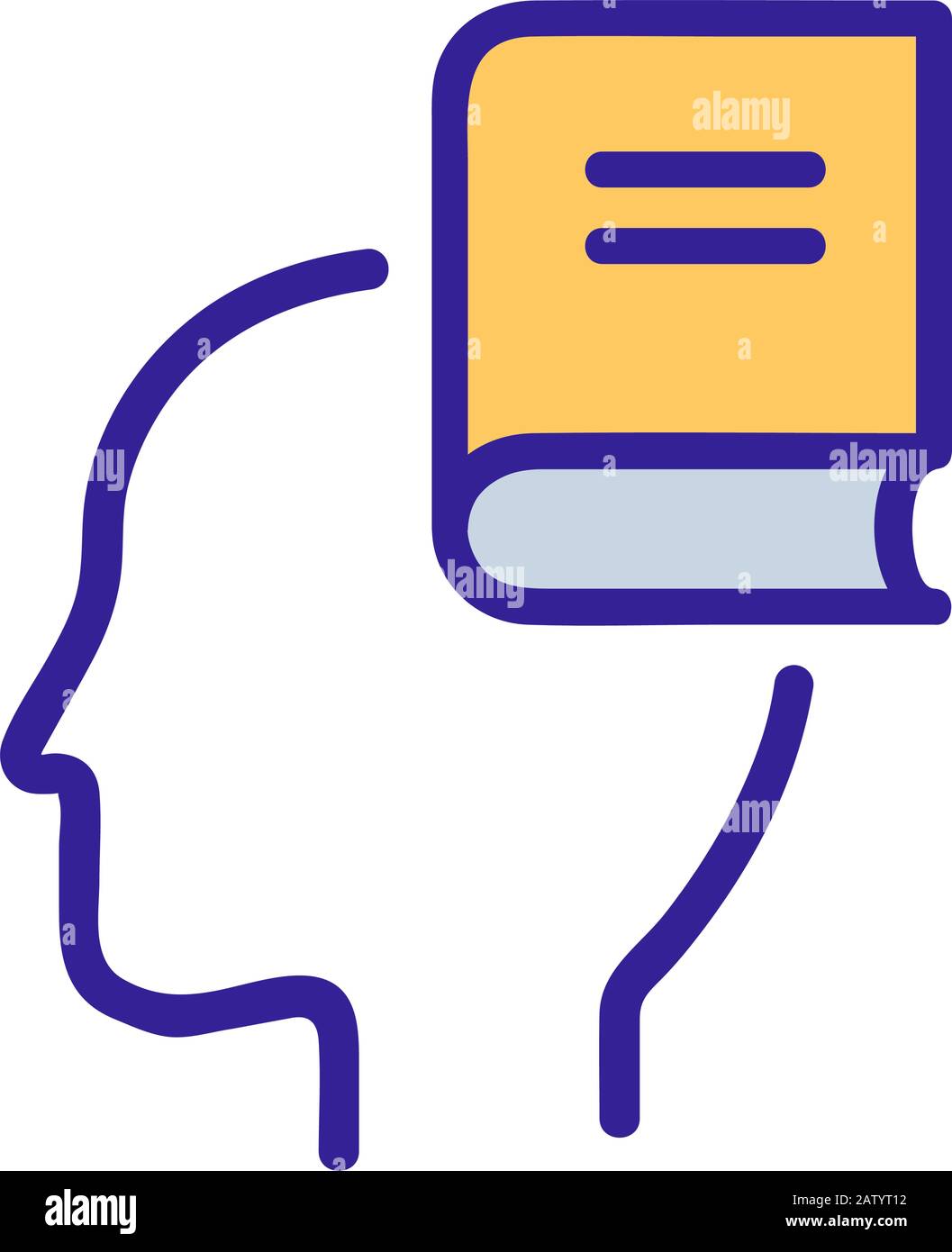 consciousness icon vector. Isolated contour symbol illustration Stock ...