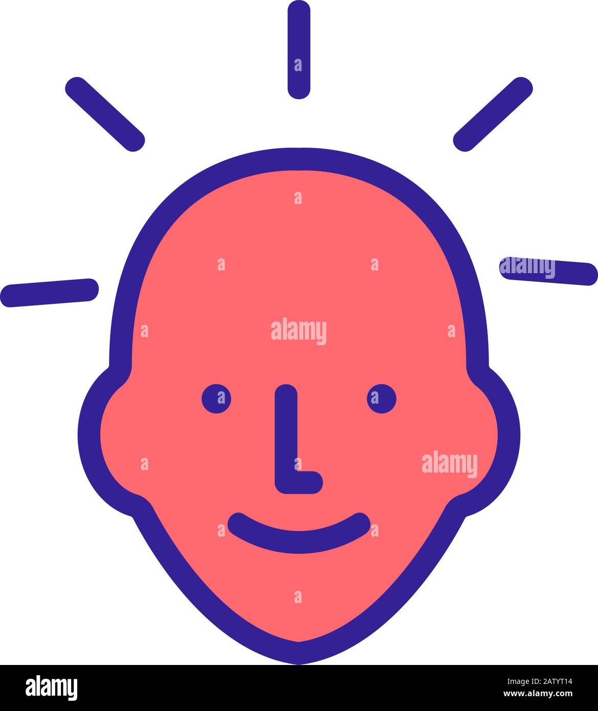 consciousness icon vector. Isolated contour symbol illustration Stock ...