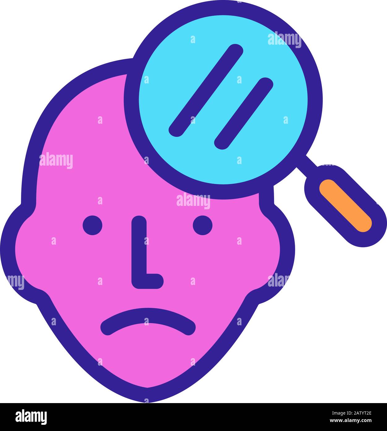 consciousness icon vector. Isolated contour symbol illustration Stock ...