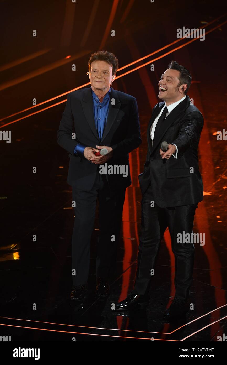 Sanremo, 70th Italian song festival 2020. Second evening. In the photo ...