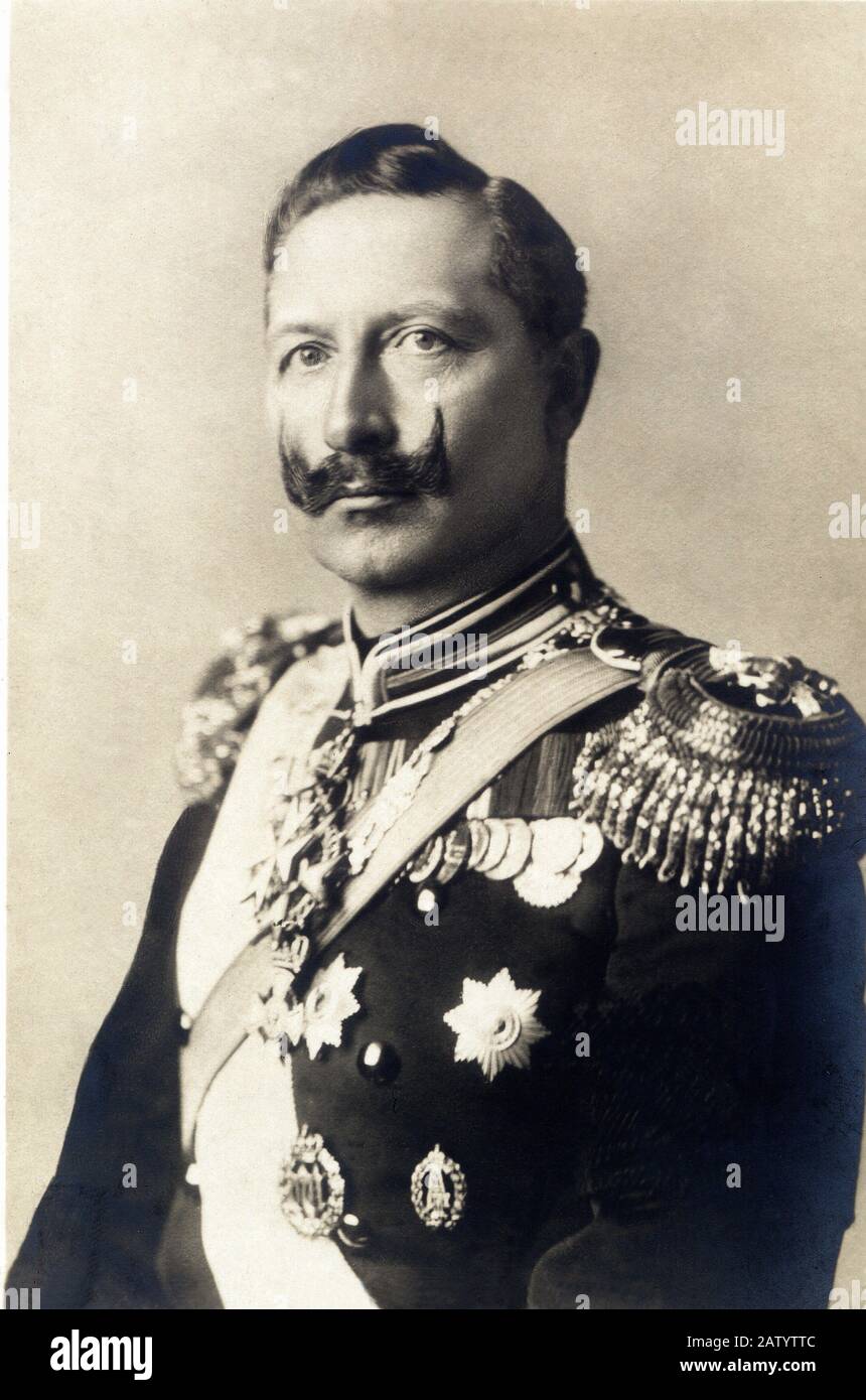 The german Kaiser WIHELM II ( GUGLIELMO II ) HOHENZOLLERN , King of ...
