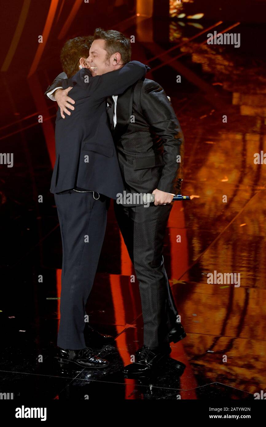 Sanremo, 70th Italian song festival 2020. Second evening. In the photo ...