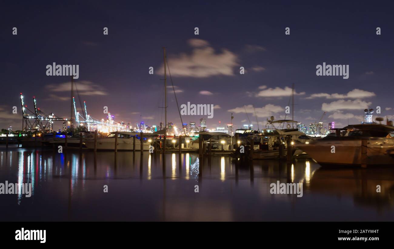 Sunset Harbour Miami Beach High Resolution Stock Photography and Images ...