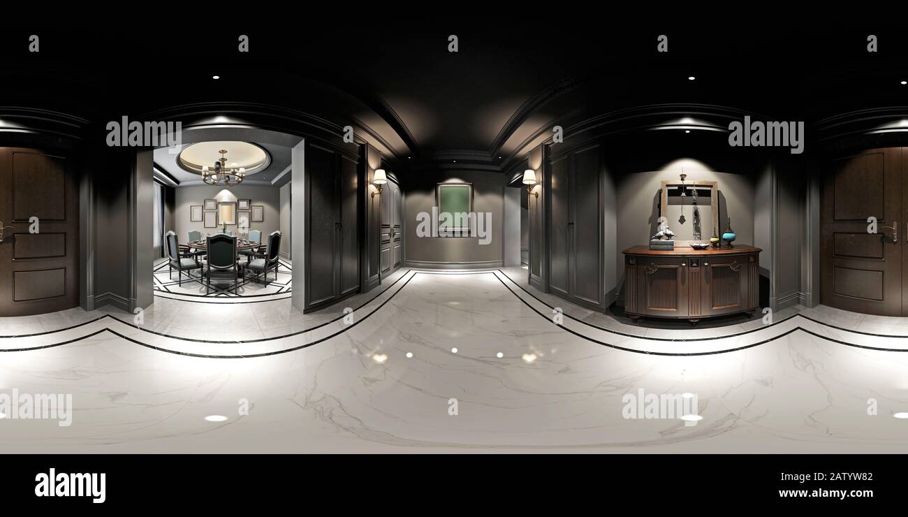 360 degrees panoramic flat interior hi-res stock photography and images ...