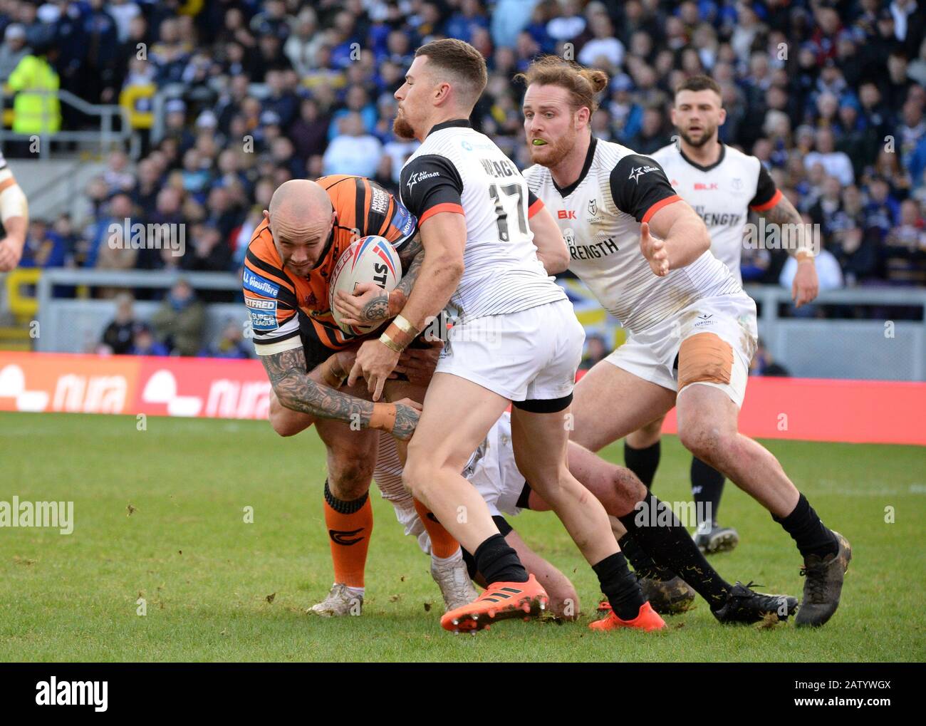 Nathan Massey of Castleford Tigers runs at Toronto Stock Photo - Alamy