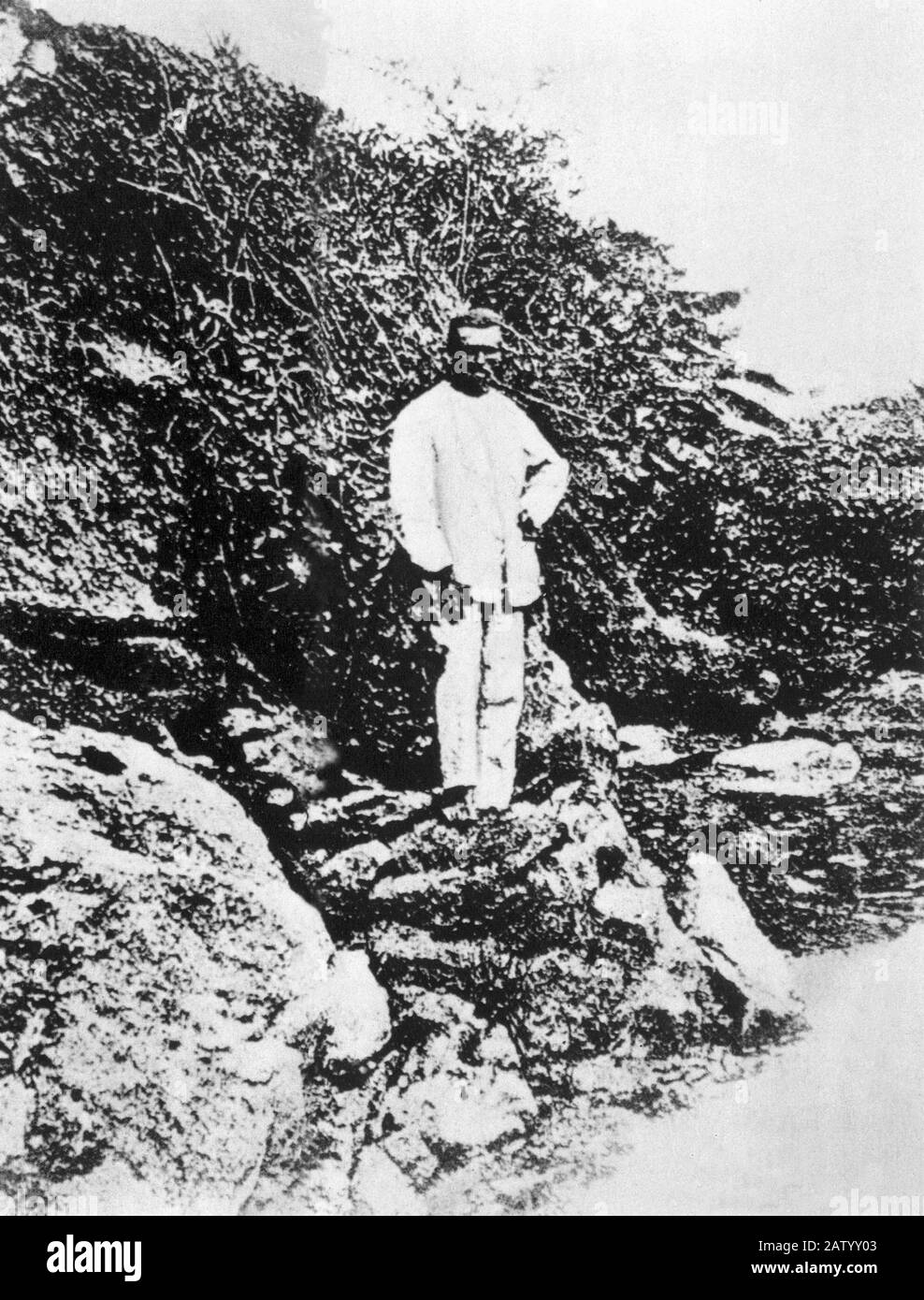 The french poet ARTHUR RIMBAUD ( 1854 - 1891 ) in Harar , Africa ...