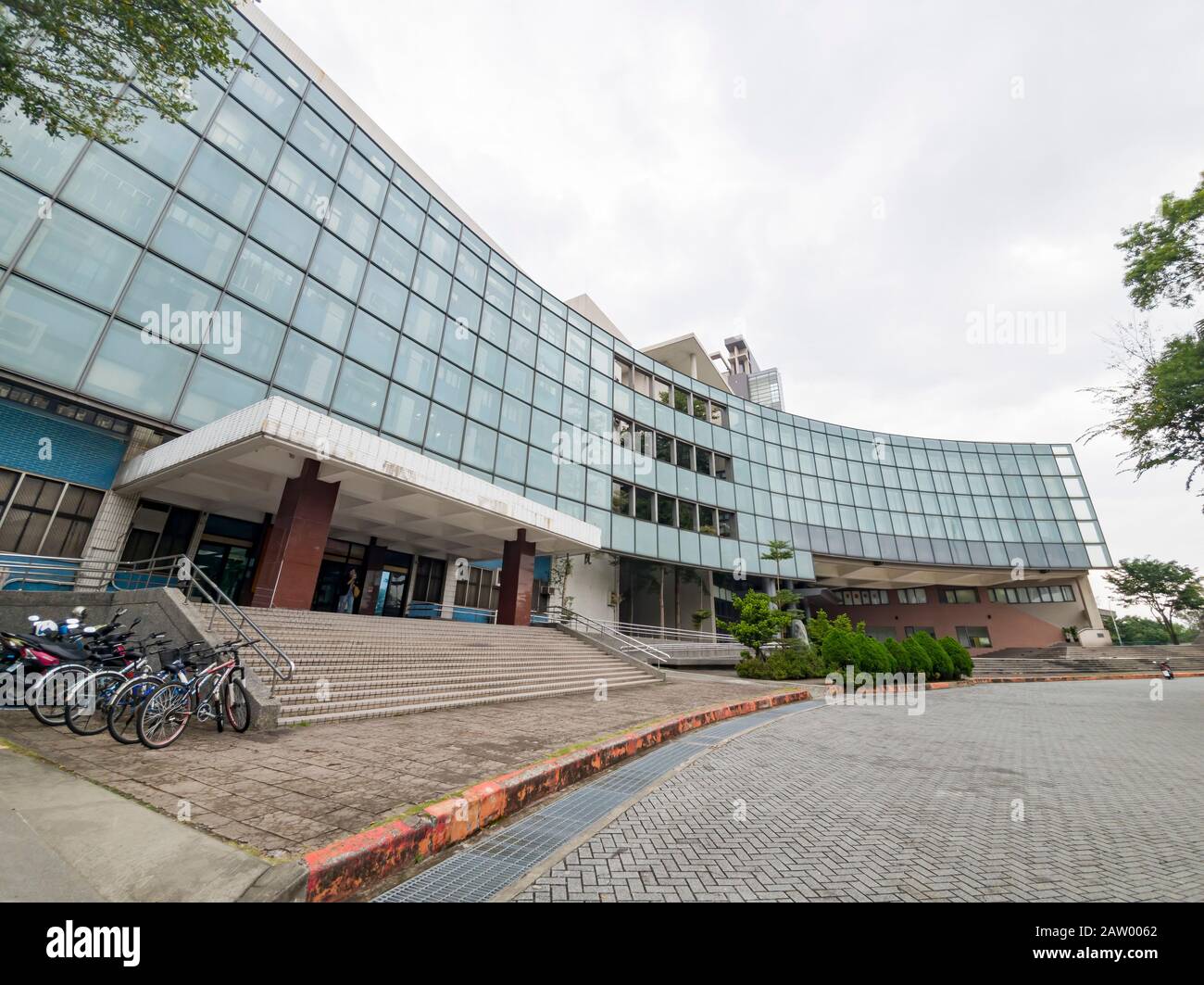 Taipei, NOV 5: Morning view of the Fu Jen Catholic University Library ...