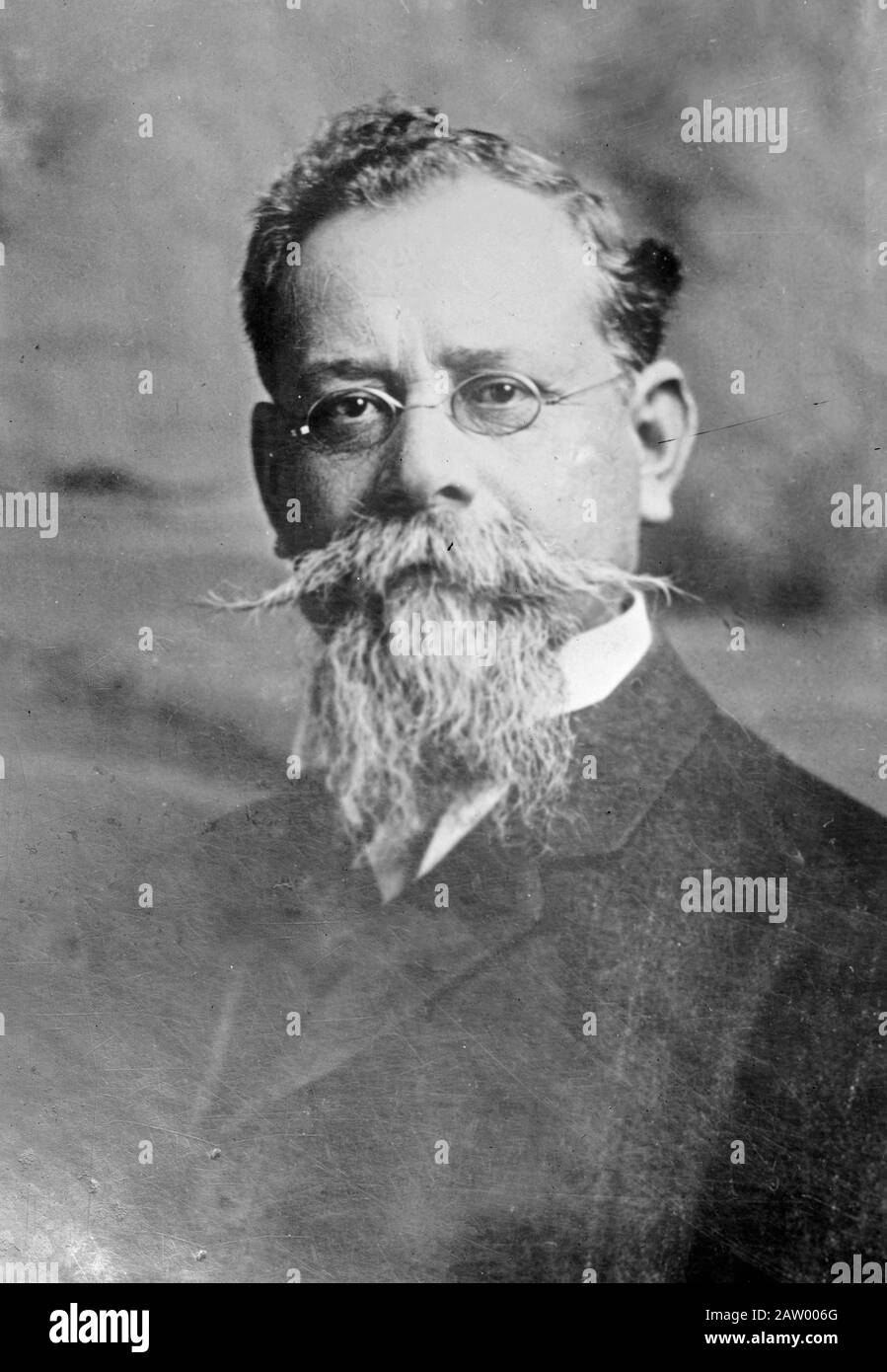 Photo shows Venustiano Carranza de la Garza (1859-1920), a leader of ...
