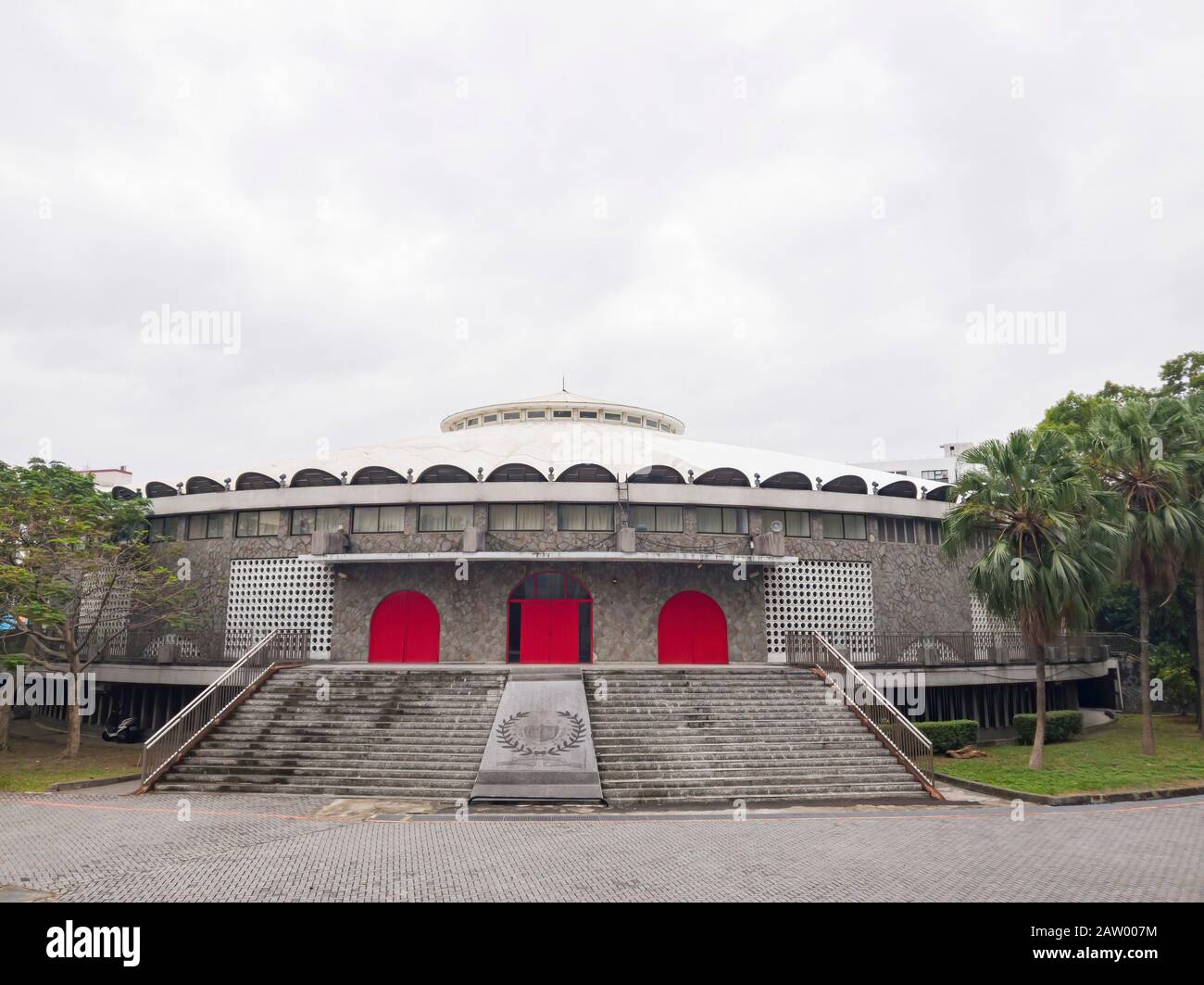 Taipei, NOV 5: Morning view of the Chung Mei Auditorium of Fu Jen ...