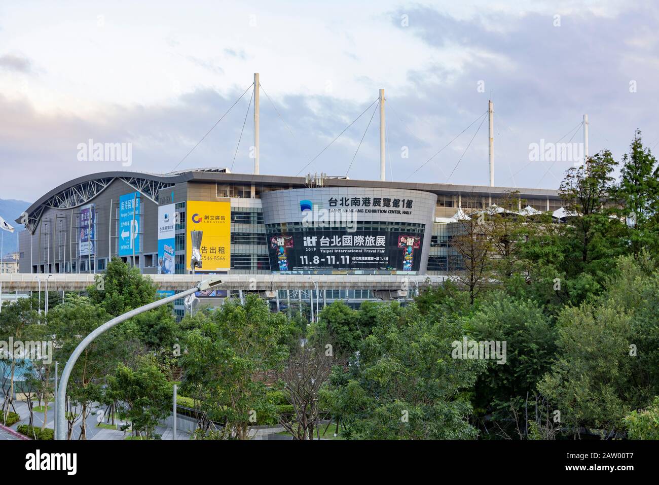 Taipei, NOV 6: Exterior view of the Nangang Exhibition Center on NOV 6 ...