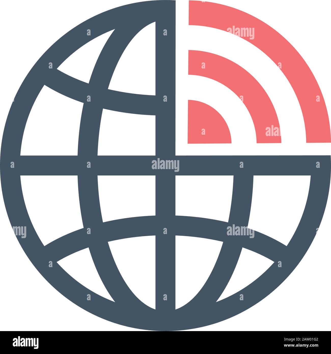 Global wireless internet connection icon. sign for mobile concept and ...