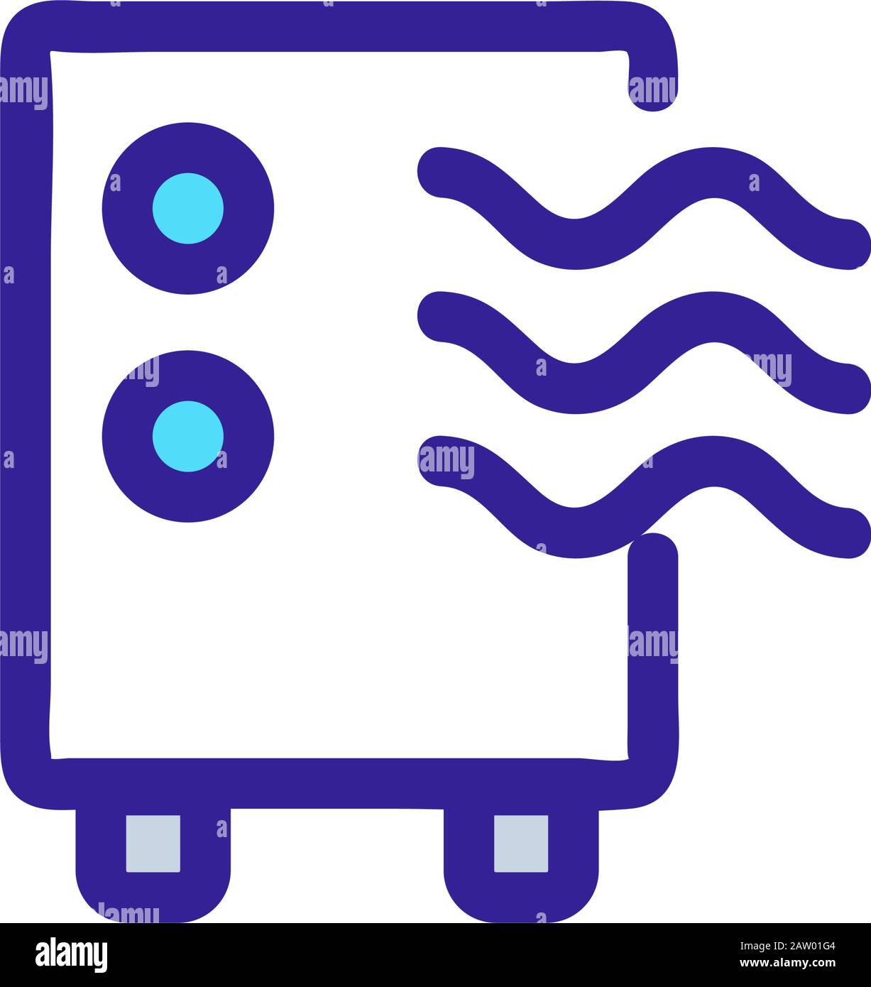 air purifier icon vector. Isolated contour symbol illustration Stock ...