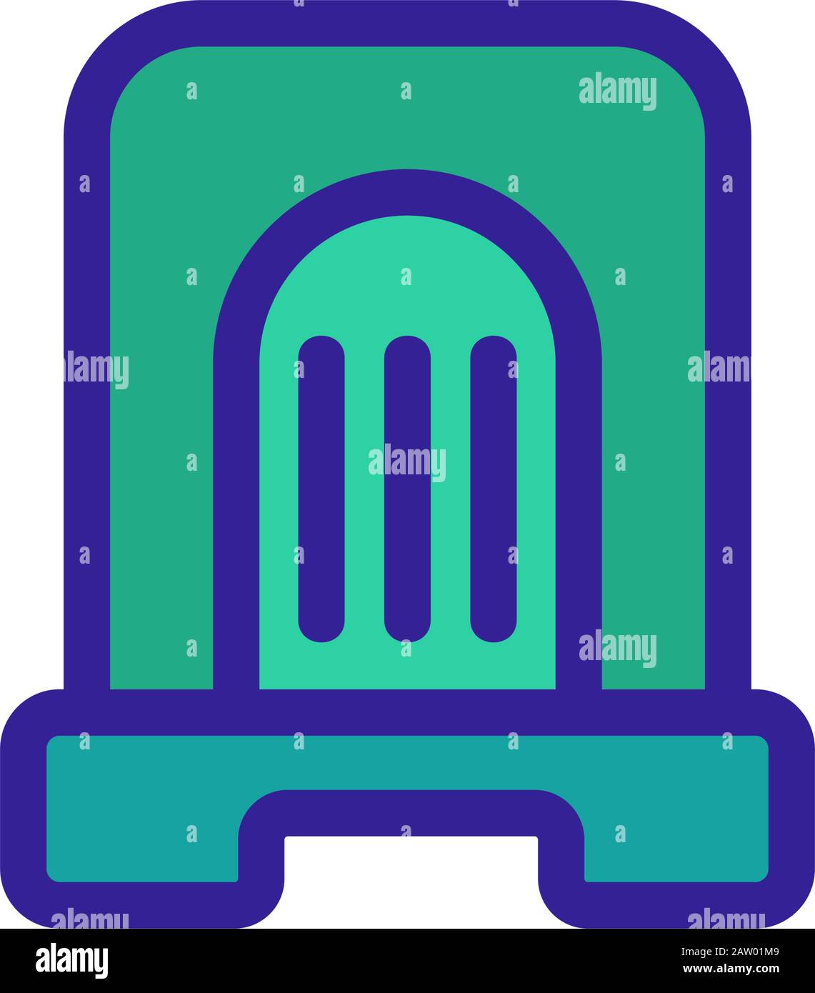 air purifier icon vector. Isolated contour symbol illustration Stock ...