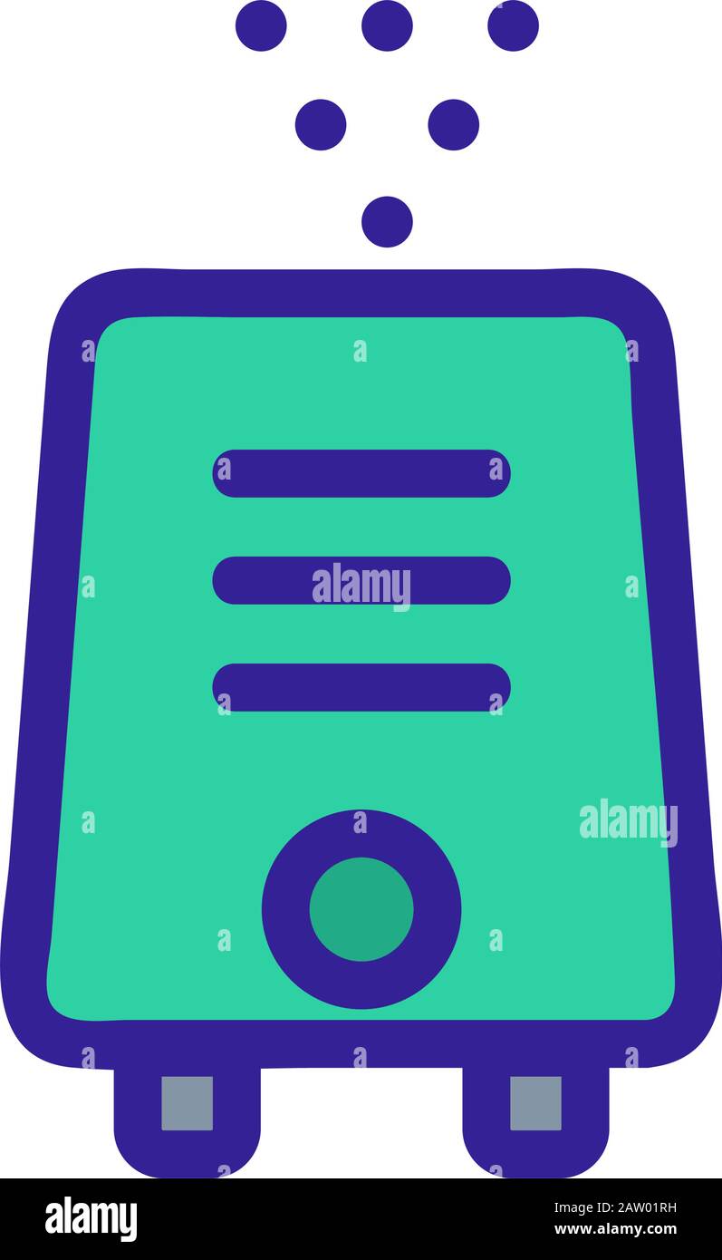air purifier icon vector. Isolated contour symbol illustration Stock ...