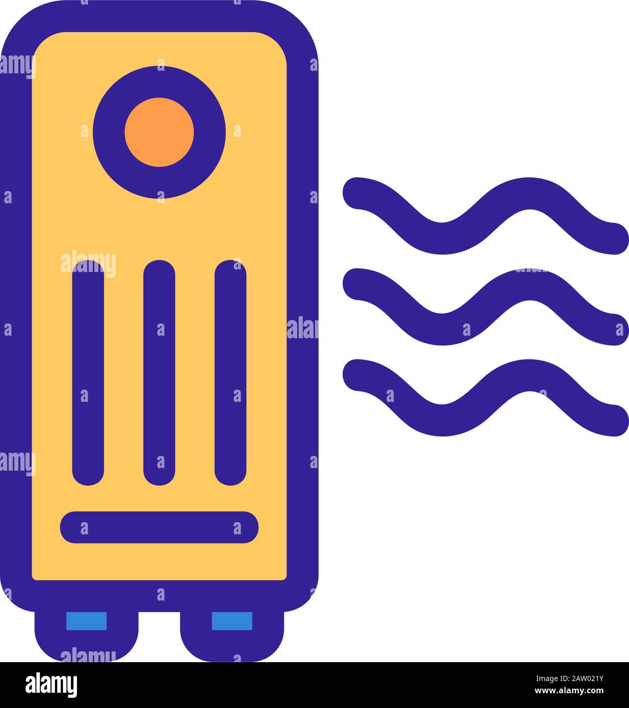 air purifier icon vector. Isolated contour symbol illustration Stock ...