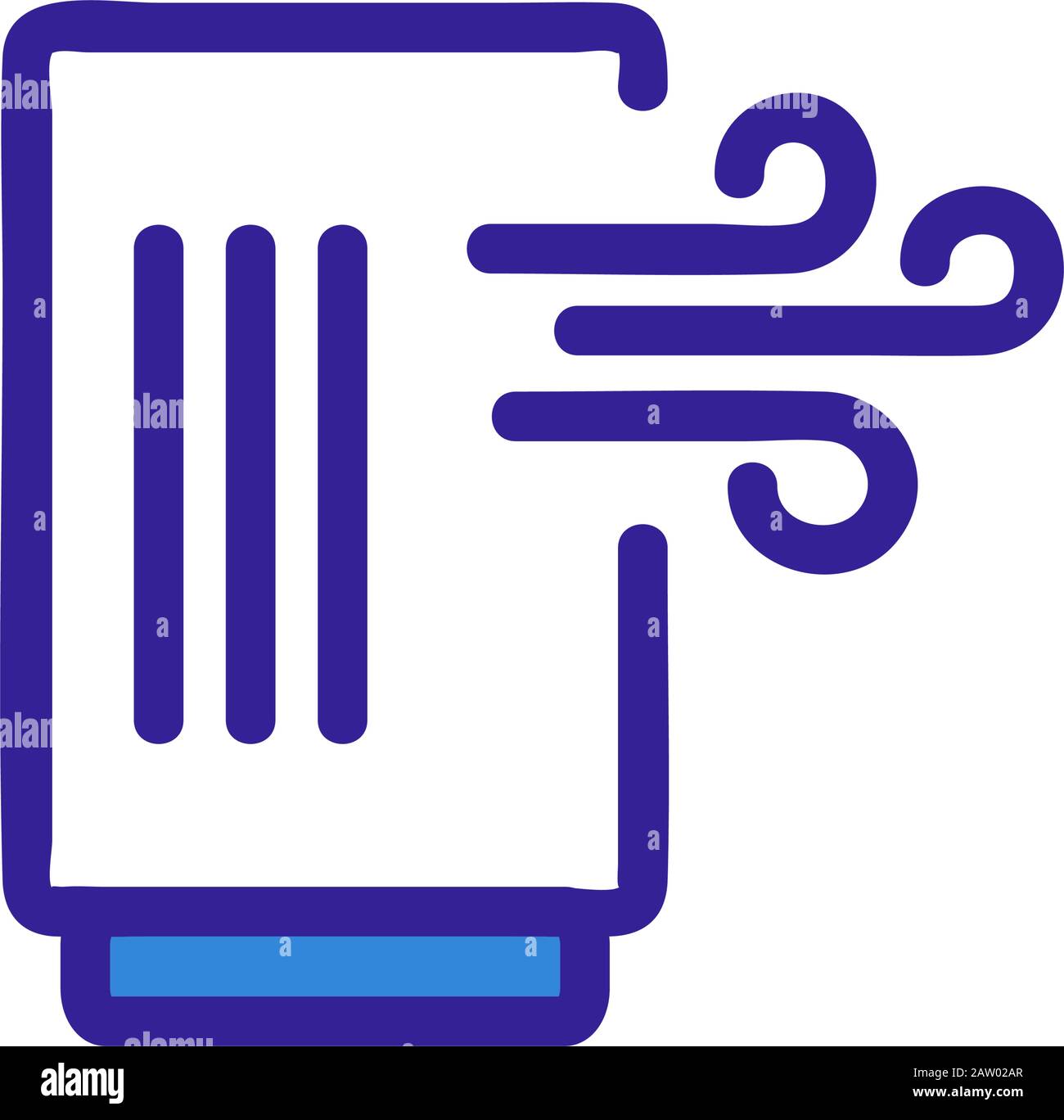 air purifier icon vector. Isolated contour symbol illustration Stock ...