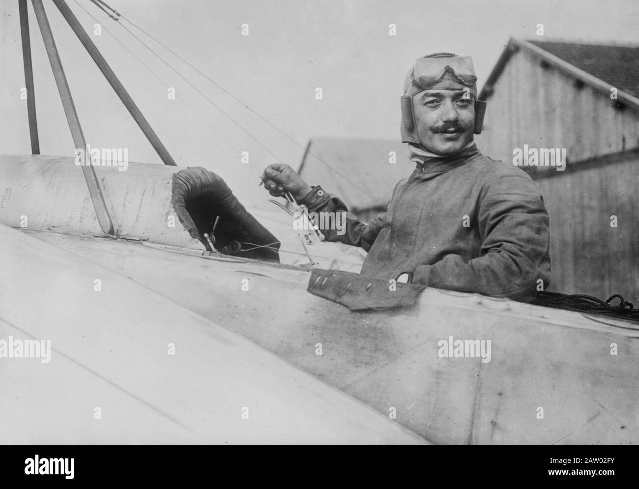 French aviator Adolphe Pegoud (1889-1915 Stock Photo - Alamy