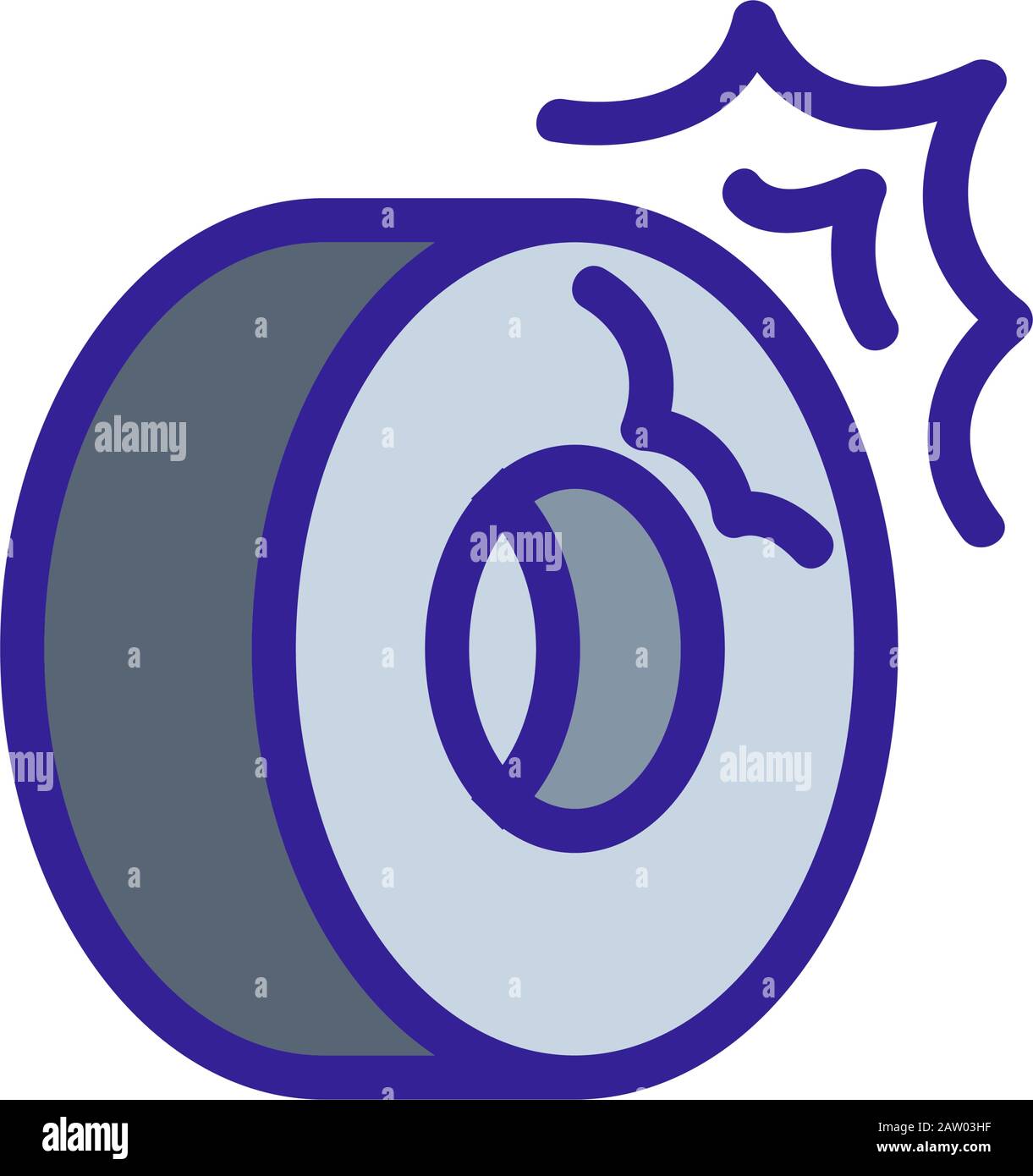 tire icon vector. Isolated contour symbol illustration Stock Vector ...