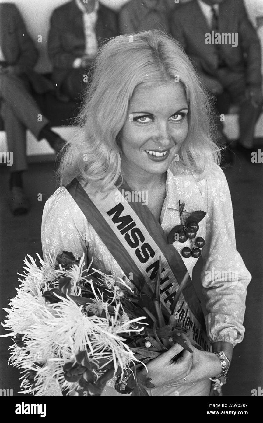 Miss Tourism International Marijke van der Hout at Schiphol Annotation ...