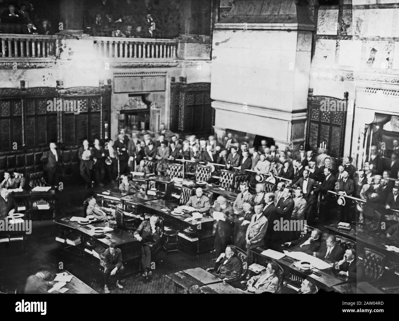 Photo shows impeachment of Governor William Sulzer (1863-1941) of New ...