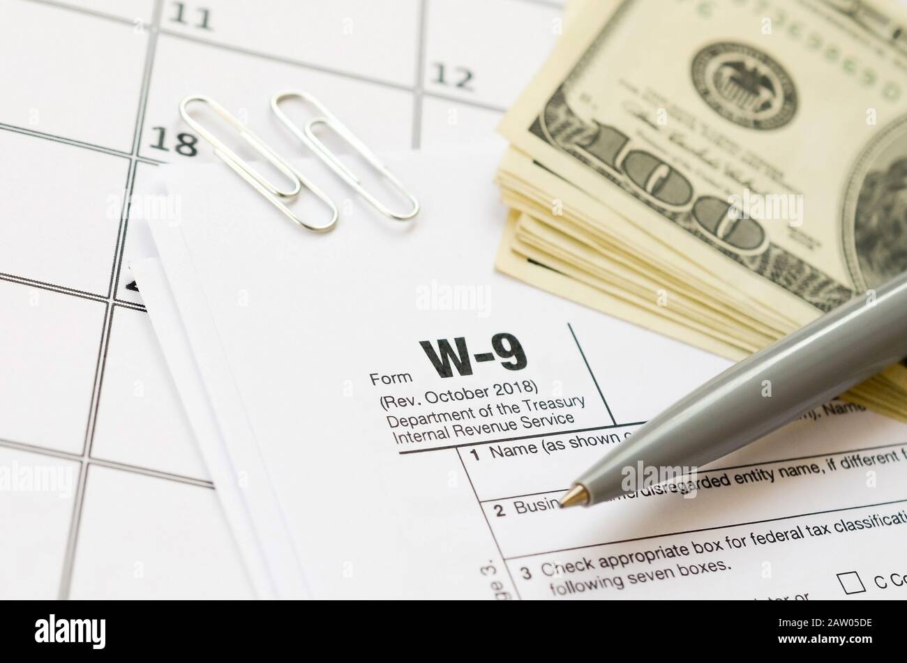 IRS Form W-9 Request for taxpayer identification number and ...