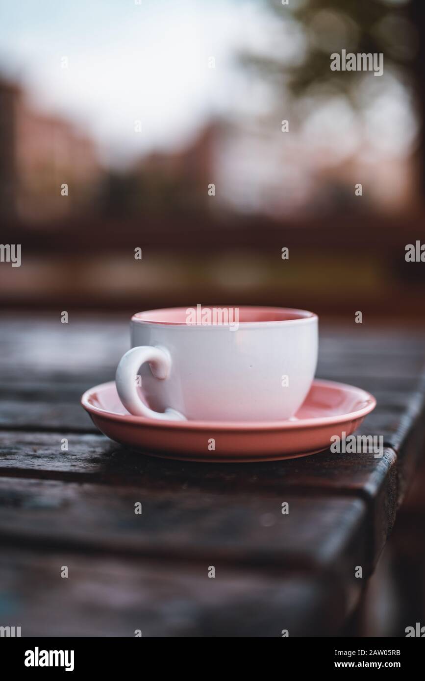 Vintage teacup on table hi-res stock photography and images - Alamy