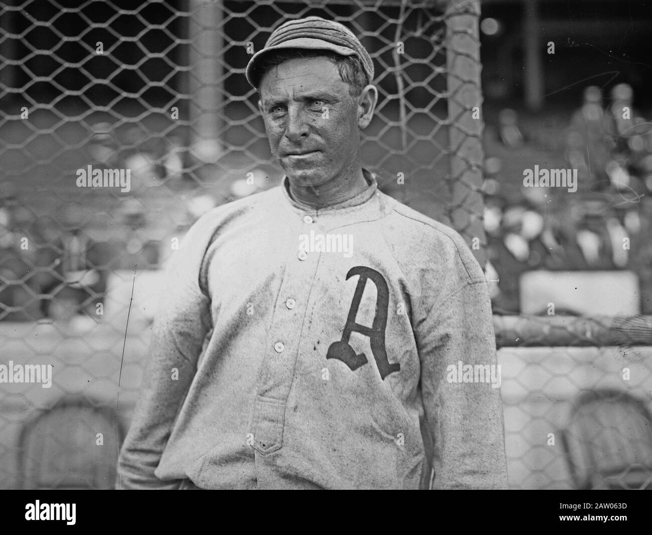 Tom Daley, Philadelphia AL, at Polo Grounds, NY (baseball) ca. 1913 ...