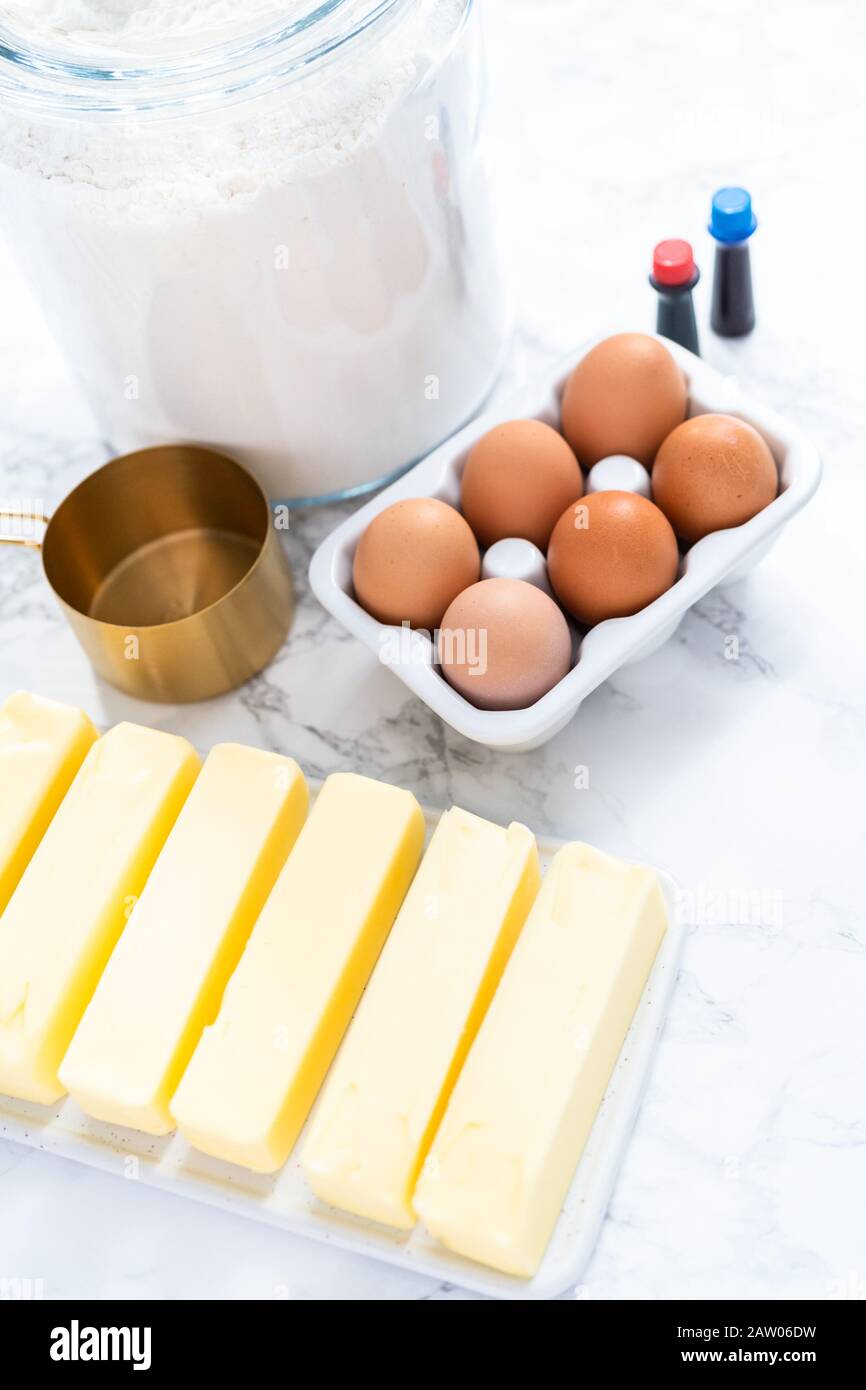 Sticks of butter at room temperature for baking Stock Photo - Alamy