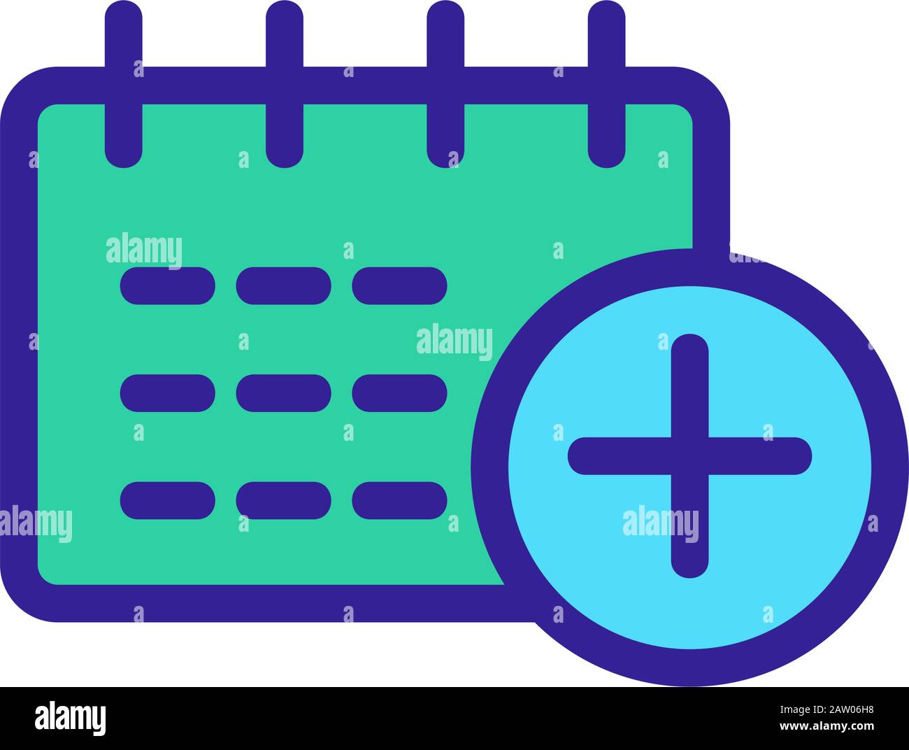 Calendar approved vector icon. Isolated contour symbol illustration ...