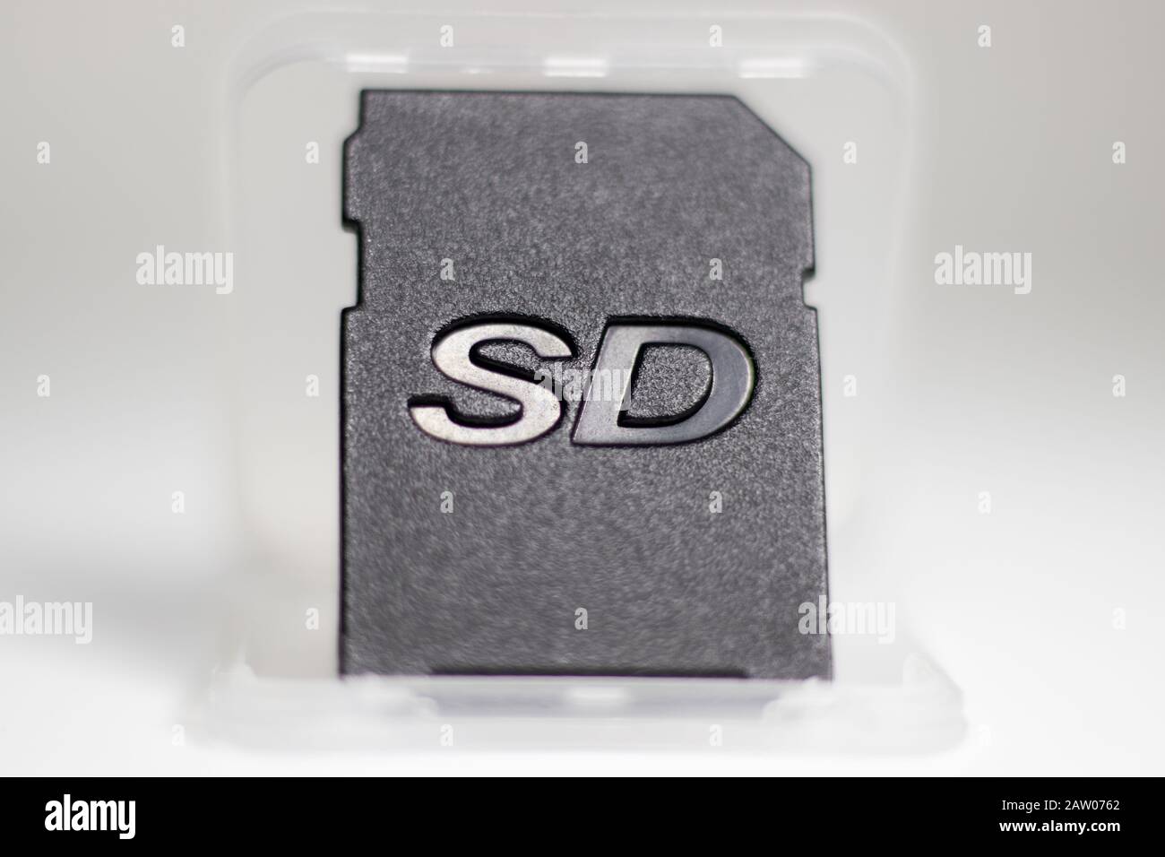 Close up memory sd card isolated on white background Stock Photo - Alamy