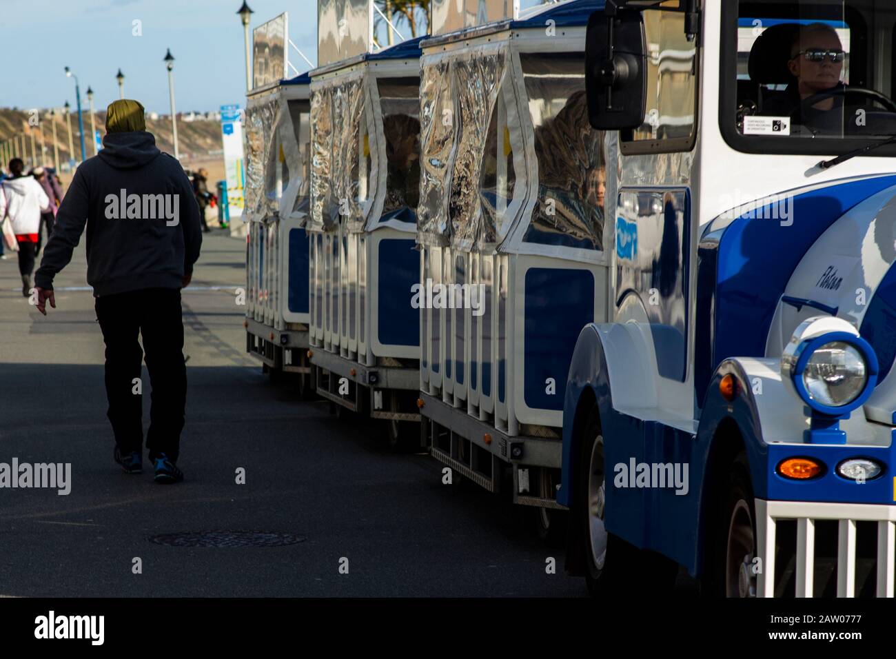 Land train at seaside hi-res stock photography and images - Alamy