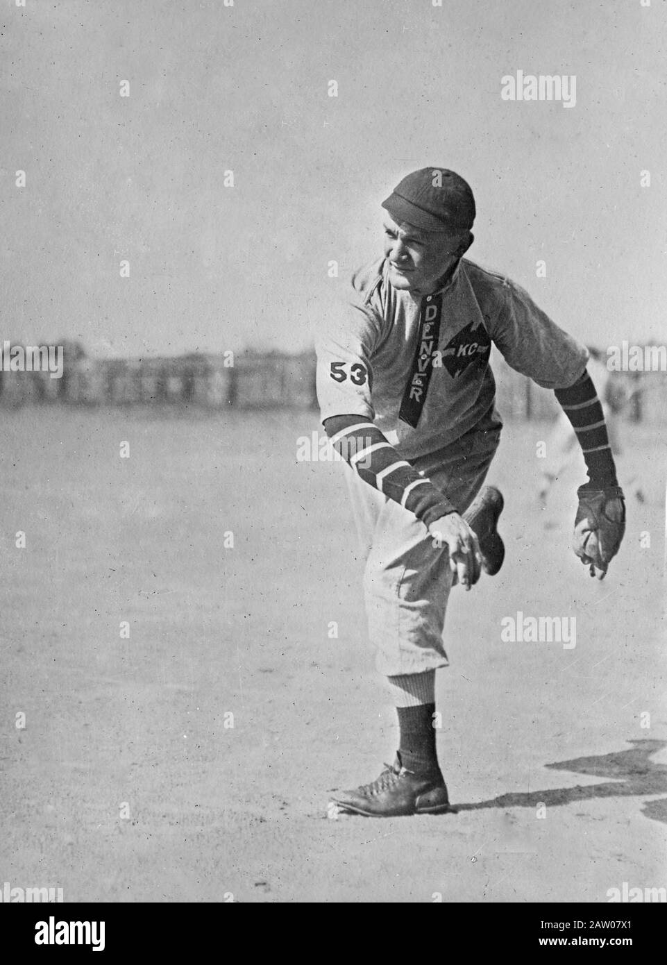 Baseball player Johnny King, possibly a pitcher with the Denver ...
