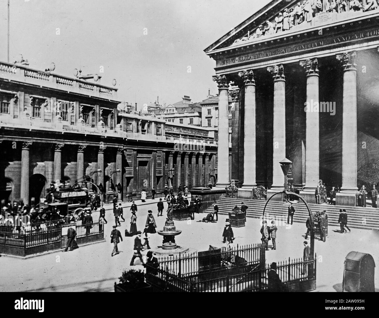 London exchange vintage Black and White Stock Photos & Images - Alamy