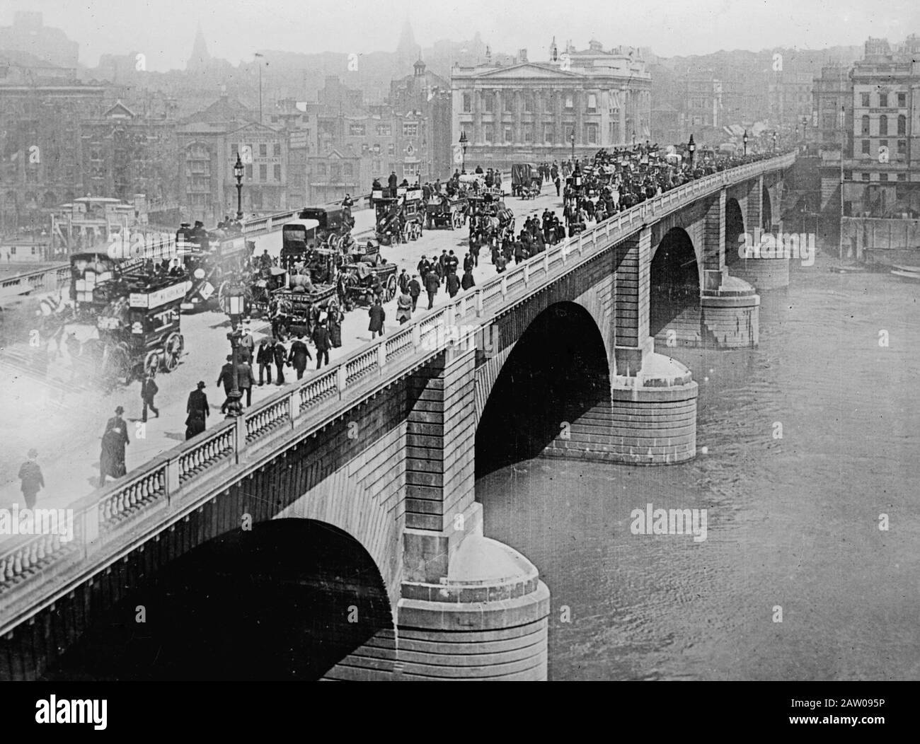 London Bridge, London ca. 1910-1915 Stock Photo - Alamy
