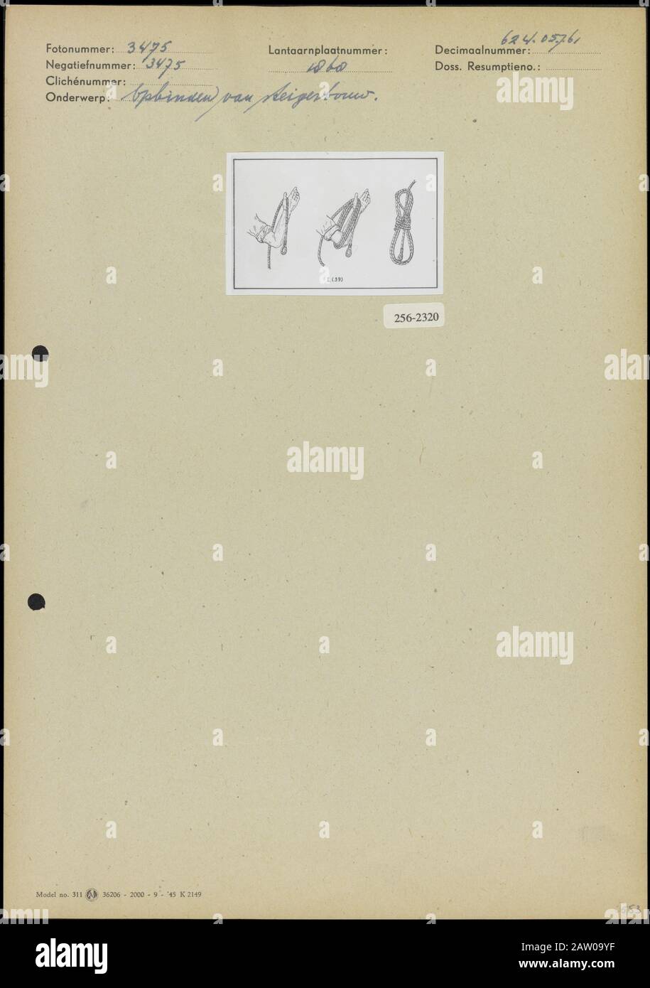 Instructions for tying scaffolding rope Date: January 1952 Keywords ...