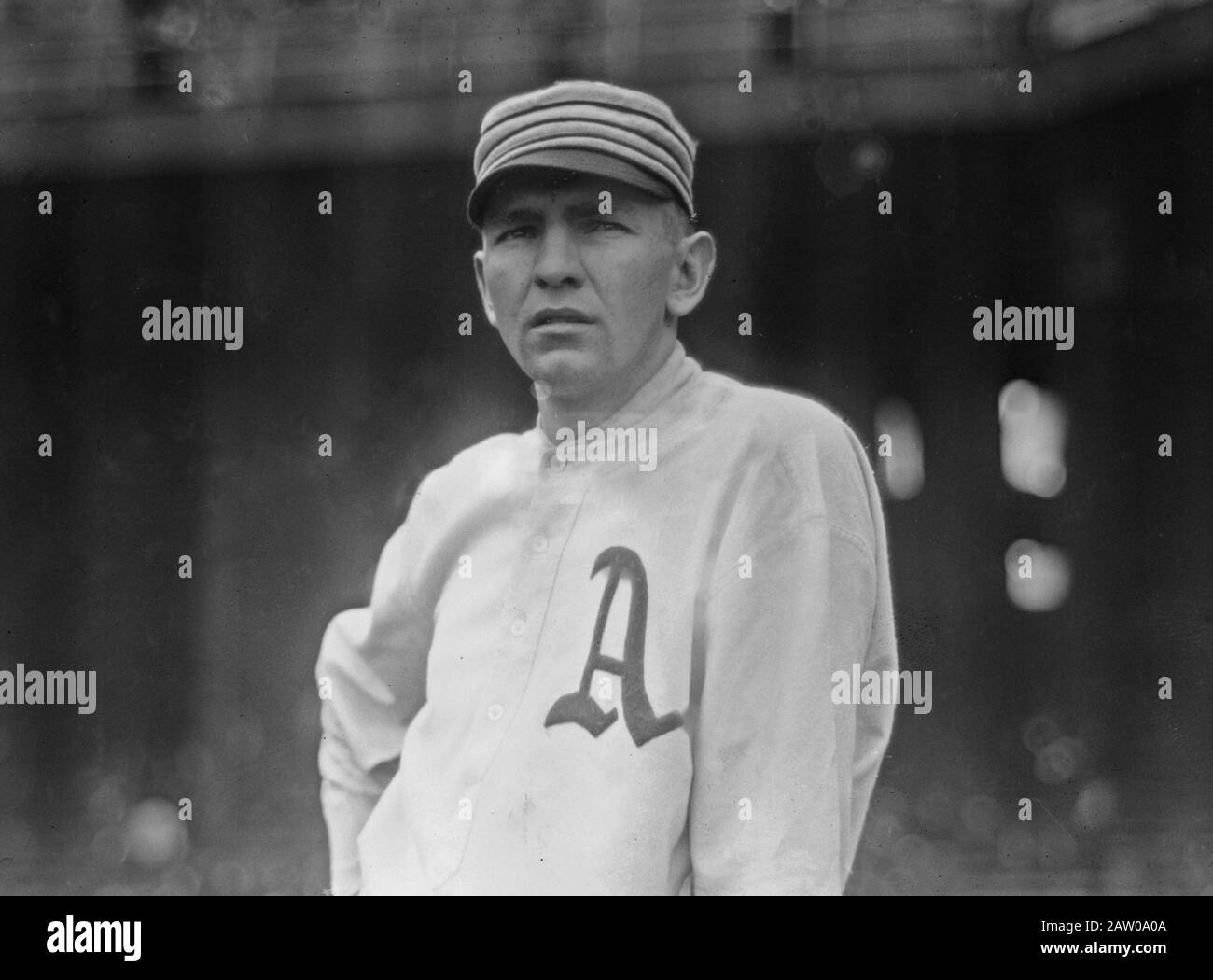 Baseball player Bob Shawkey, pitcher for the Philadelphia Athletics ca ...