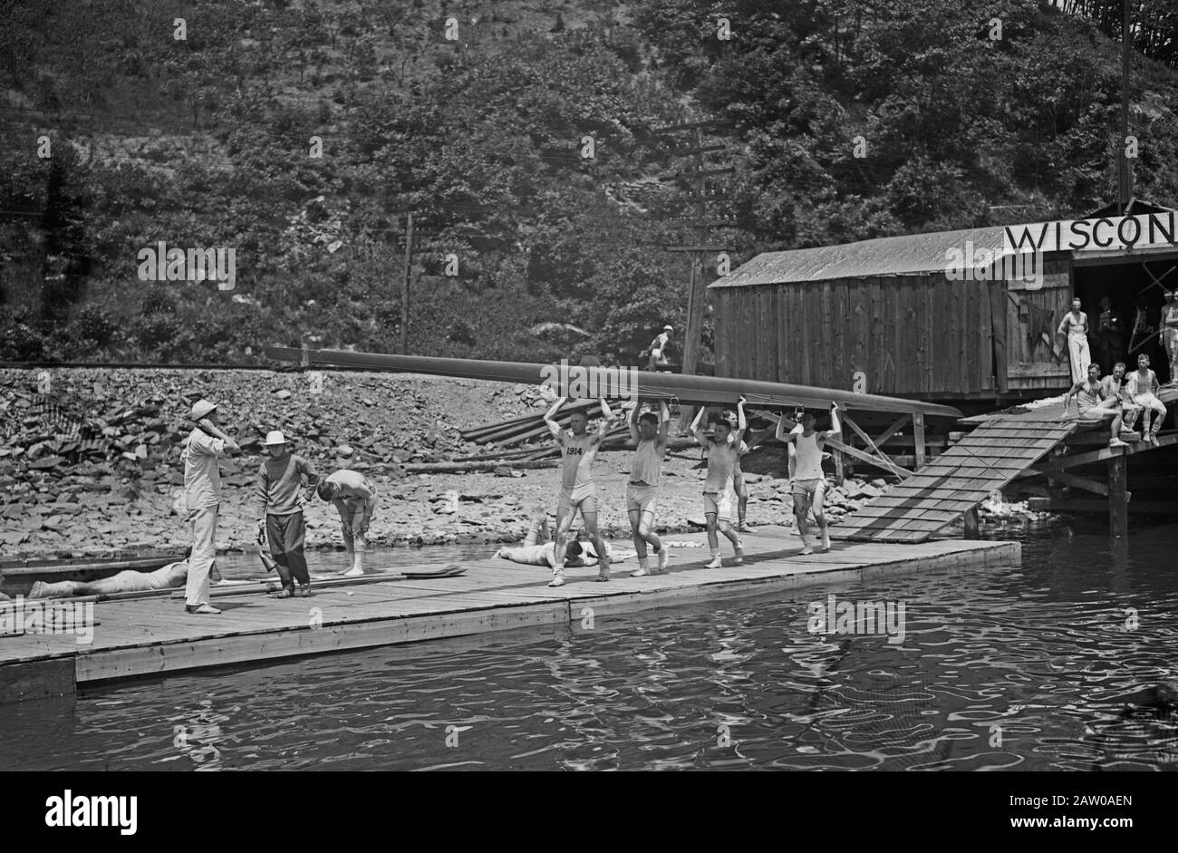Archival rowing team Black and White Stock Photos & Images - Alamy