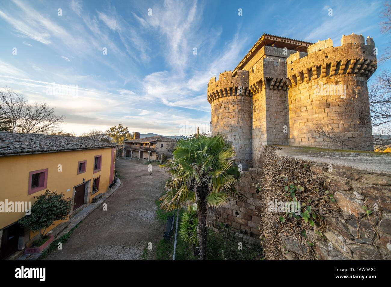 Medieval age scenery at the amazing and abandoned Granadilla town ...