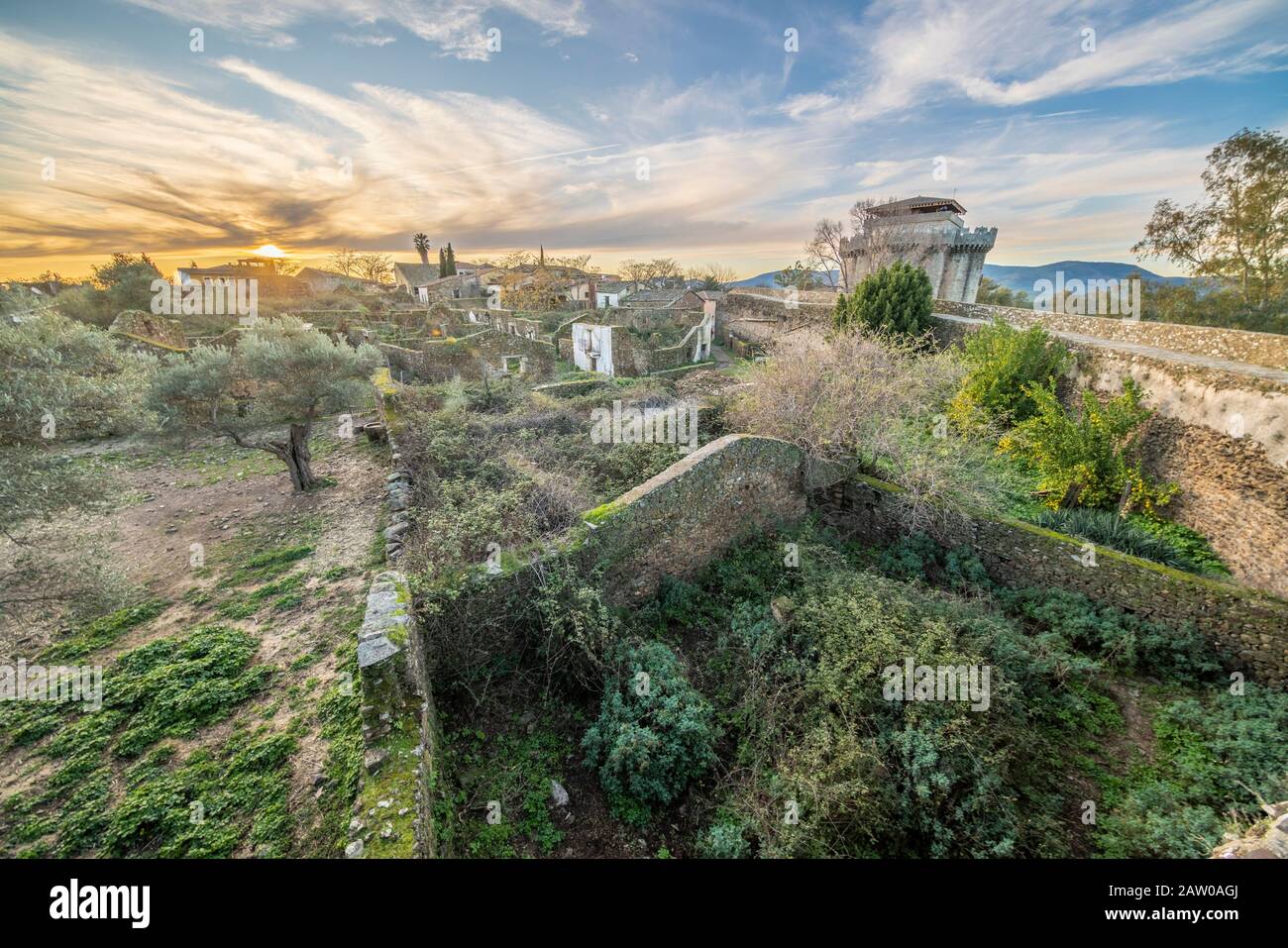 Medieval age scenery at the amazing and abandoned Granadilla town ...