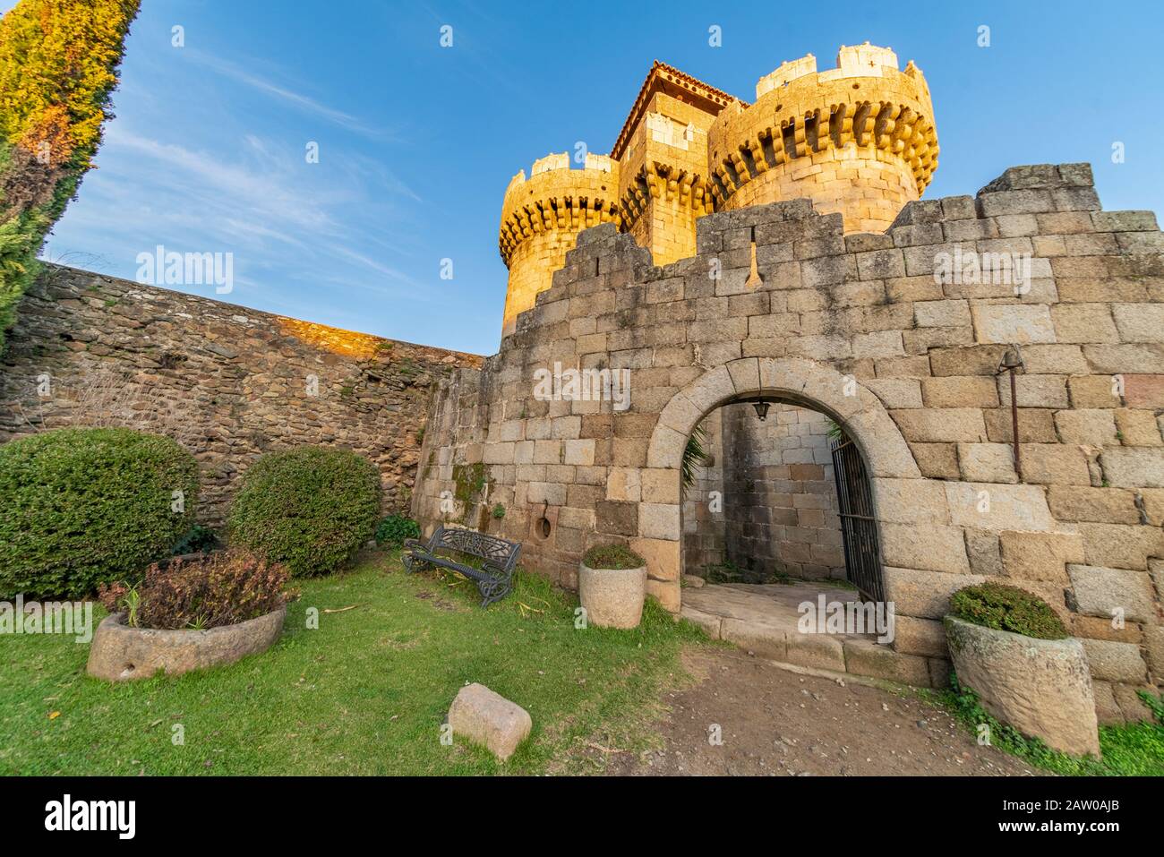 Medieval age scenery at the amazing and abandoned Granadilla town ...