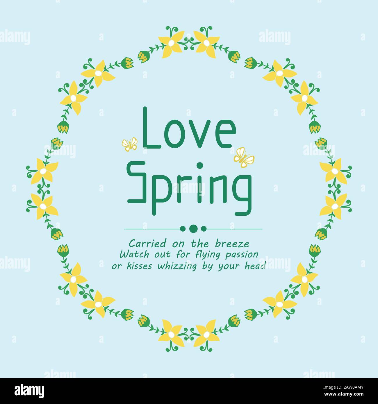 Wallpaper design for love spring card, with elegant leaf and floral ...