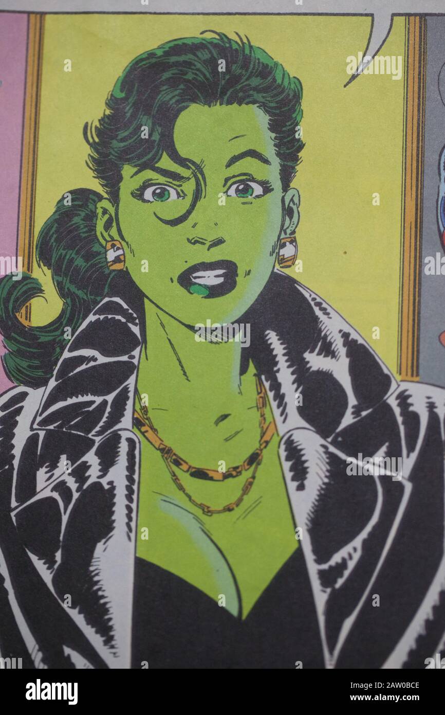 She hulk comic hi-res stock photography and images - Alamy