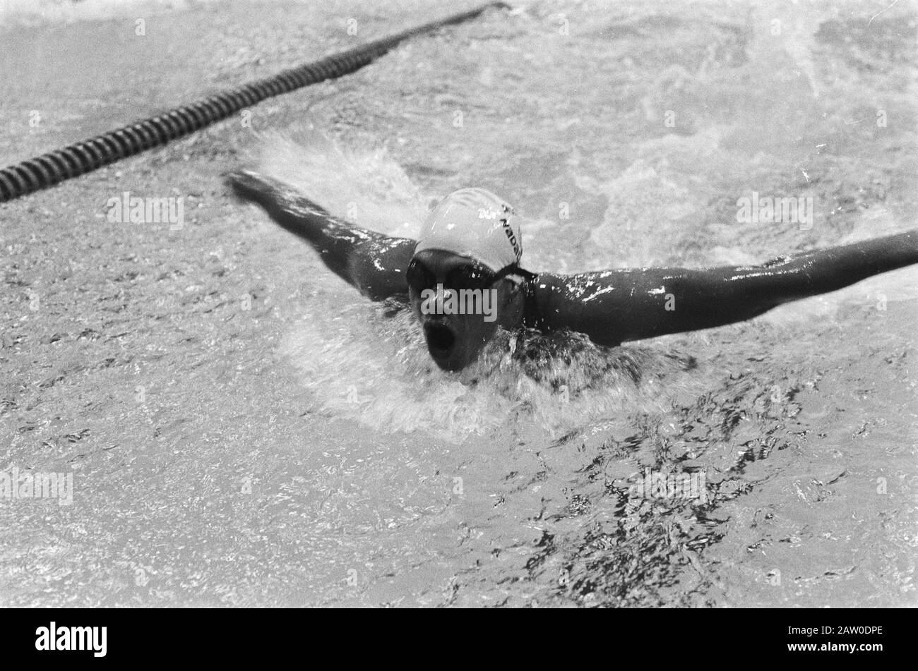 National swimming championships Amersfoort; Enith Brigith in action ...