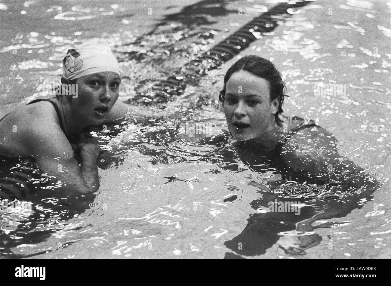 National swimming championships in Amersfoort; Enith Brigitha after 100 ...
