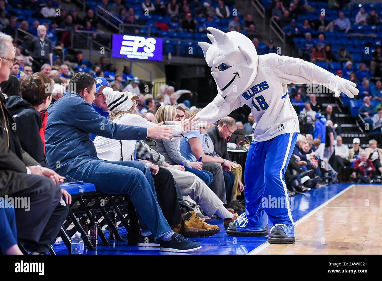 Feb 05, 2020: The St. Louis Billiken mascot greats fans in the front ...