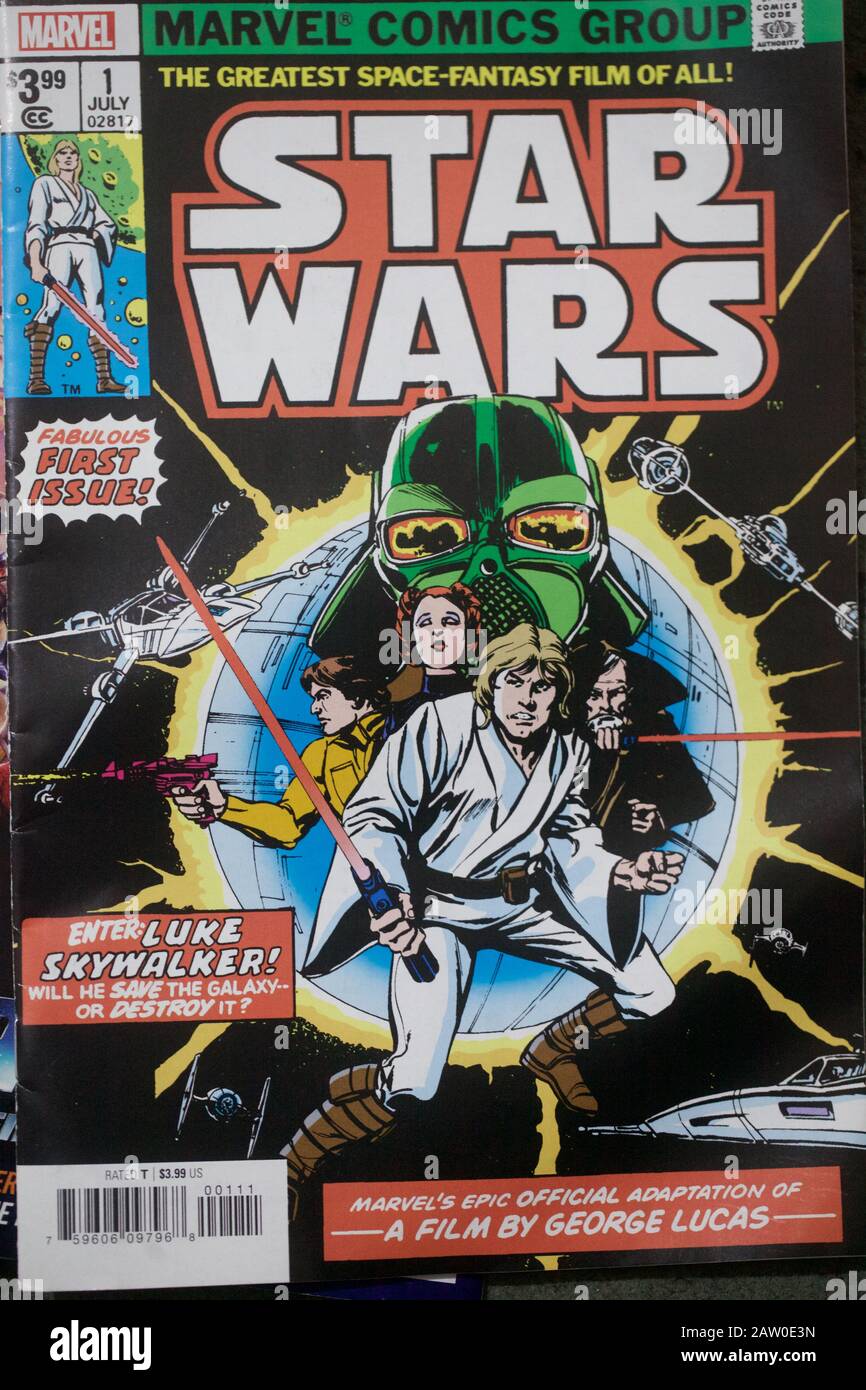Stars Wars comic published by Marvel Comics Stock Photo - Alamy